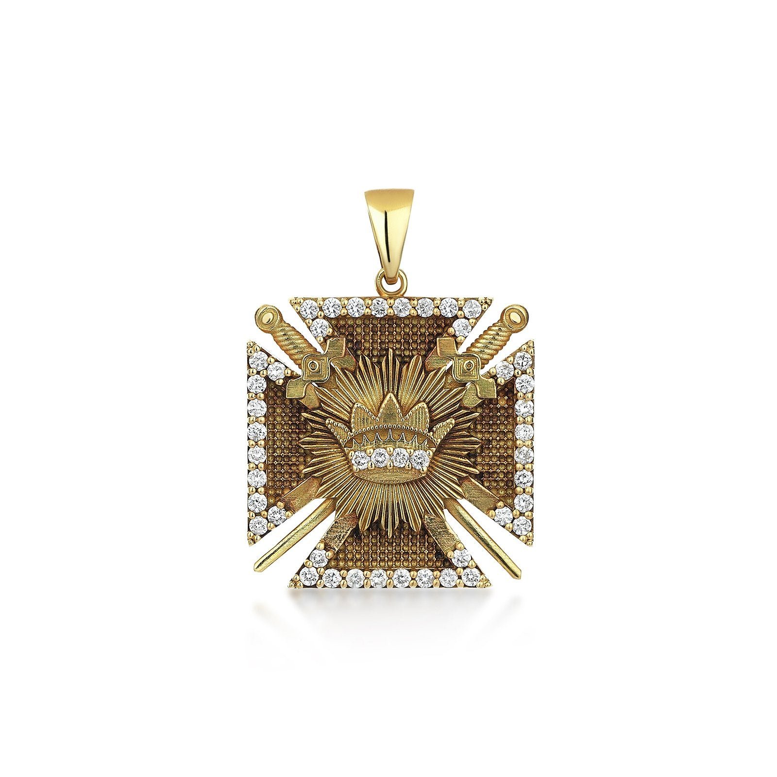 Queen Gold Pendant | Oriental Monkey | Mücevher